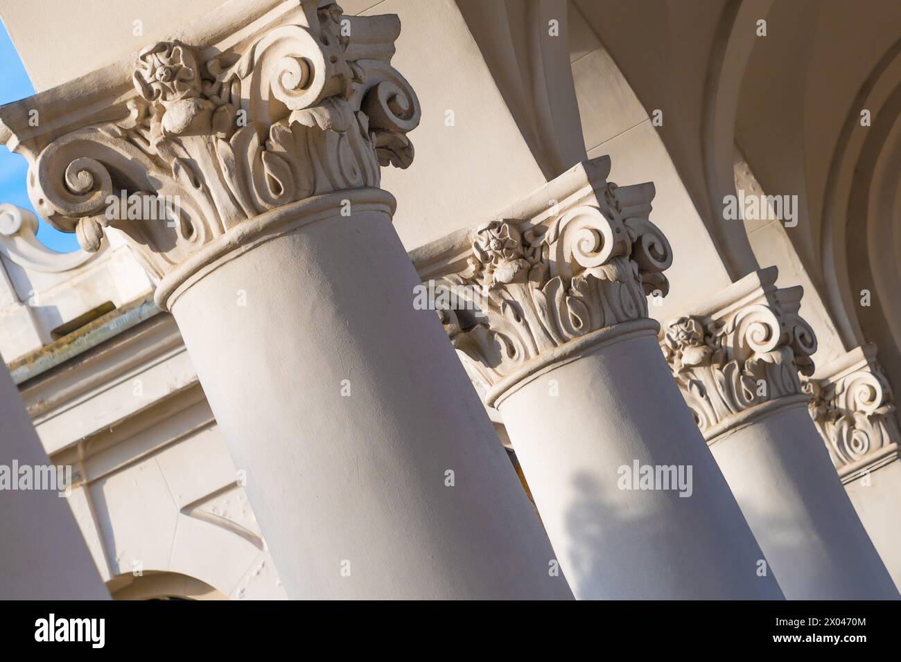 Columns. Art and architecture. Details and elements of architecture ...