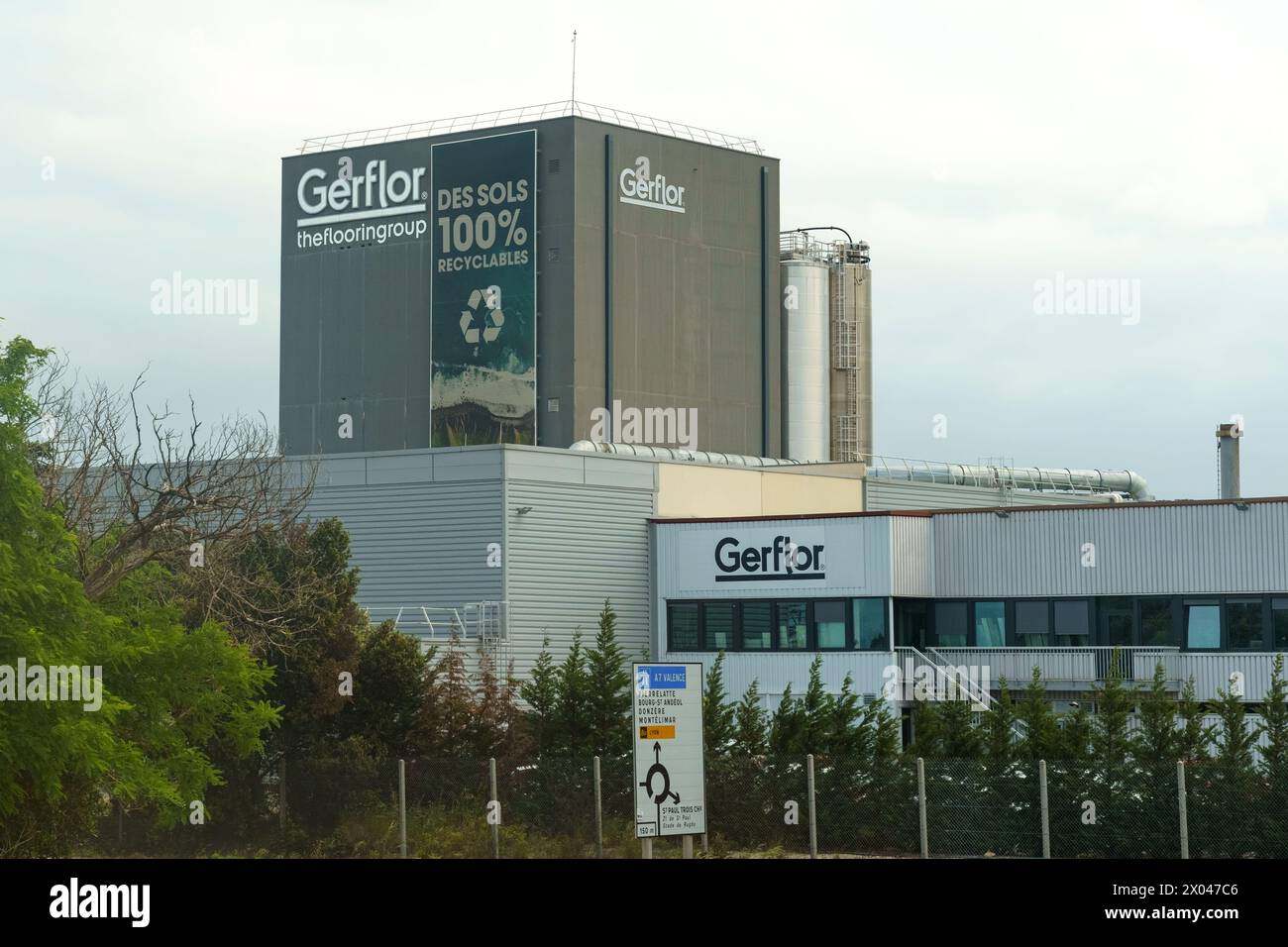 Lyon, France - May 16, 2023: An exterior view of the Gerflor factory ...
