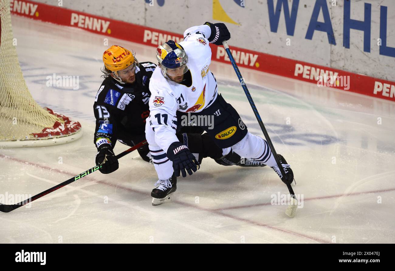 Bremerhaven, Germany. 09th Apr, 2024. Ice hockey: DEL, Pinguins ...