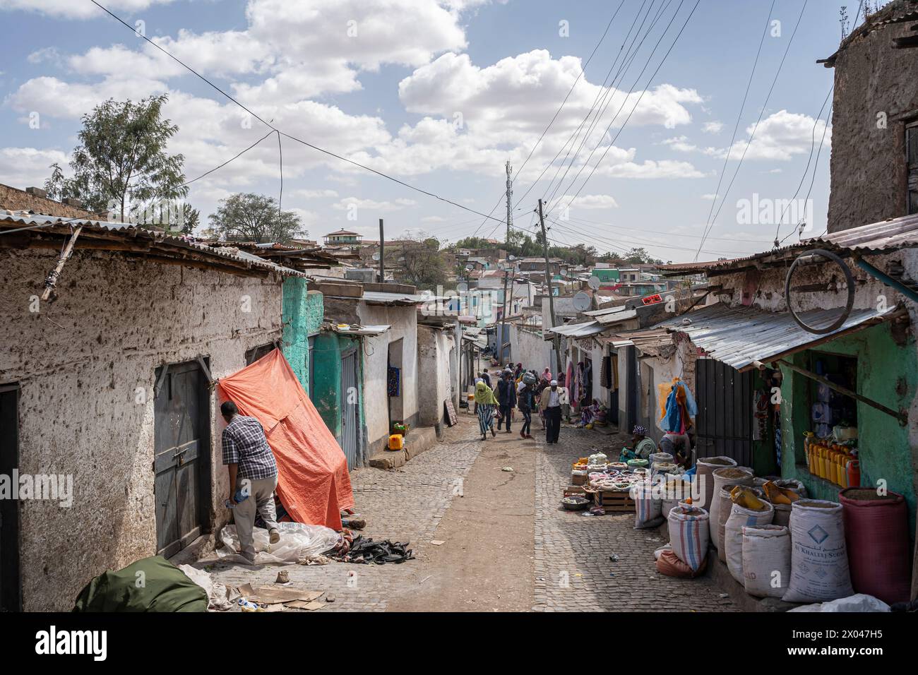 Ethiopia food market hi-res stock photography and images - Alamy