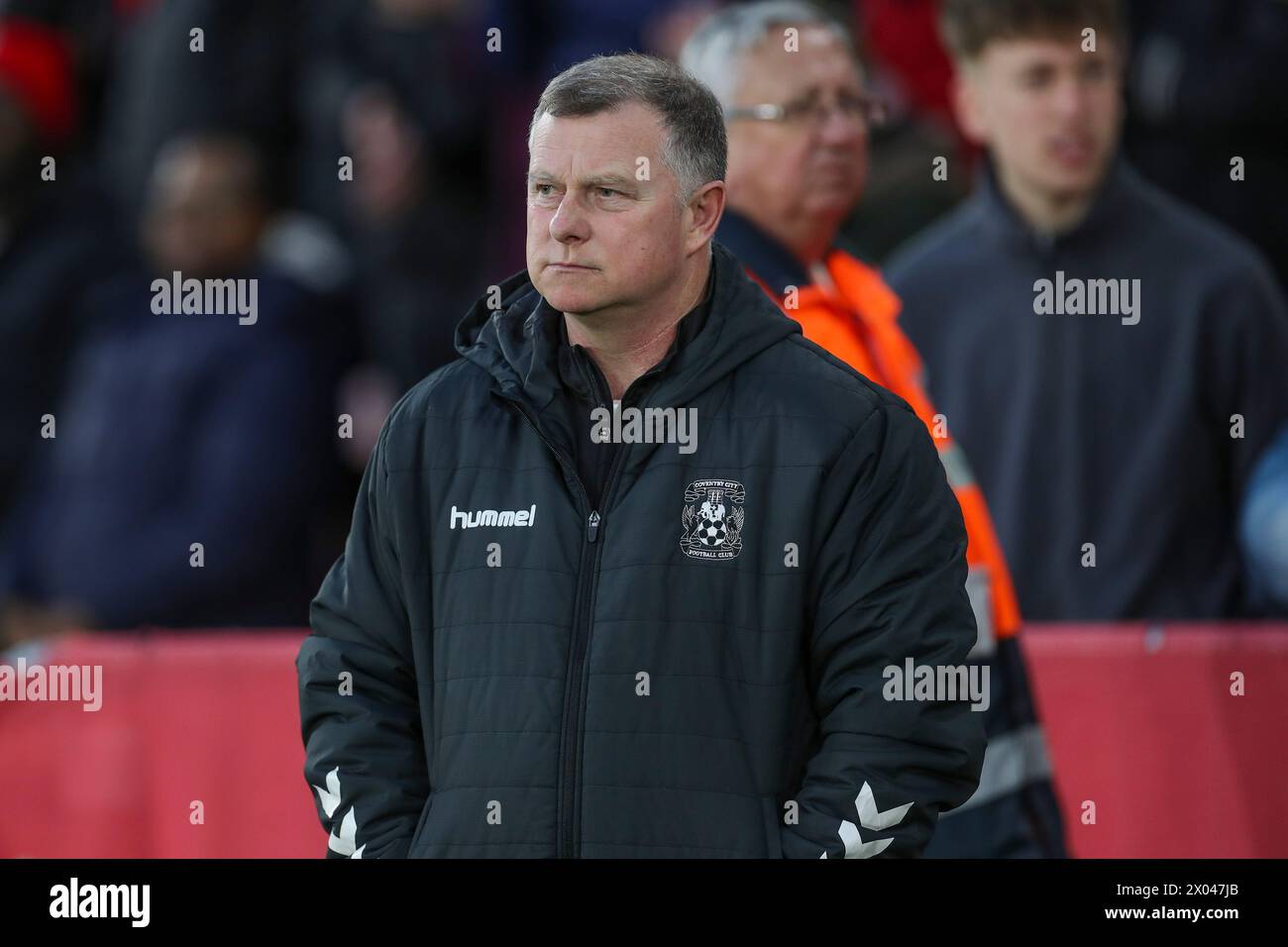 Southampton, UK. 09th Apr, 2024. Coventry City Manager Mark Robins ...