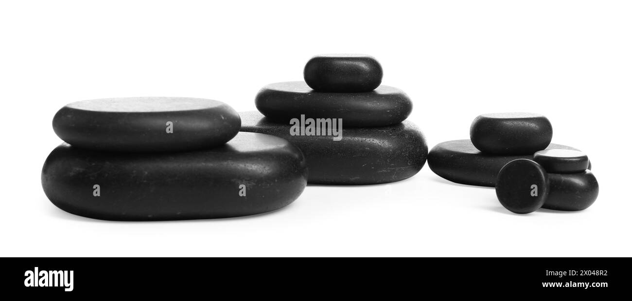 Black stones isolated hi-res stock photography and images - Alamy