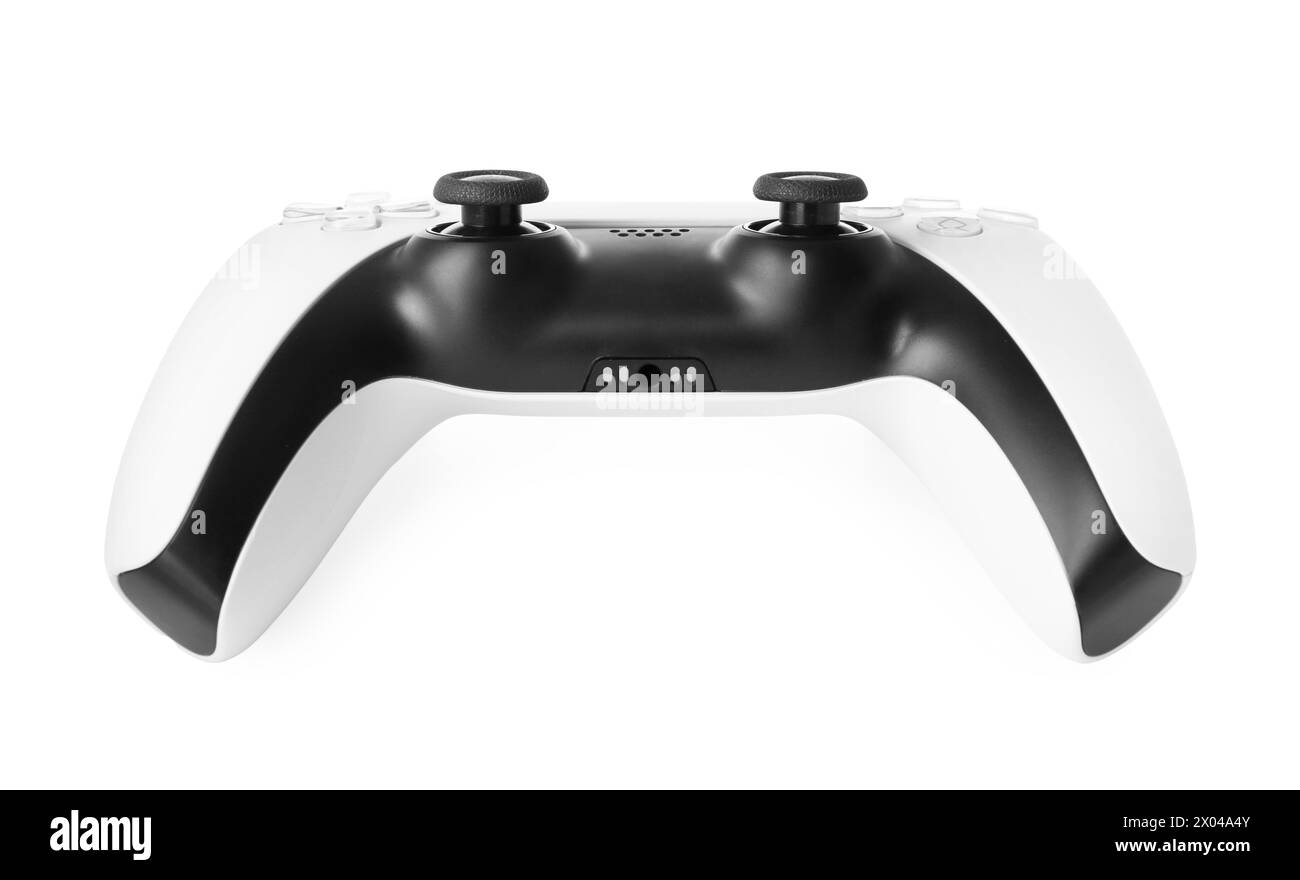 One wireless game controller isolated on white Stock Photo - Alamy