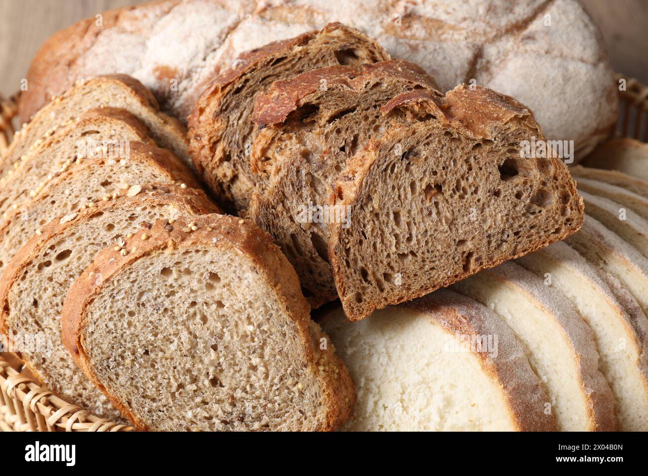 Different types fresh bread hi-res stock photography and images - Alamy