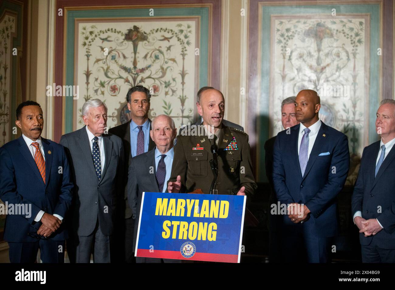 Francis scott key bridge collapse hi-res stock photography and images ...