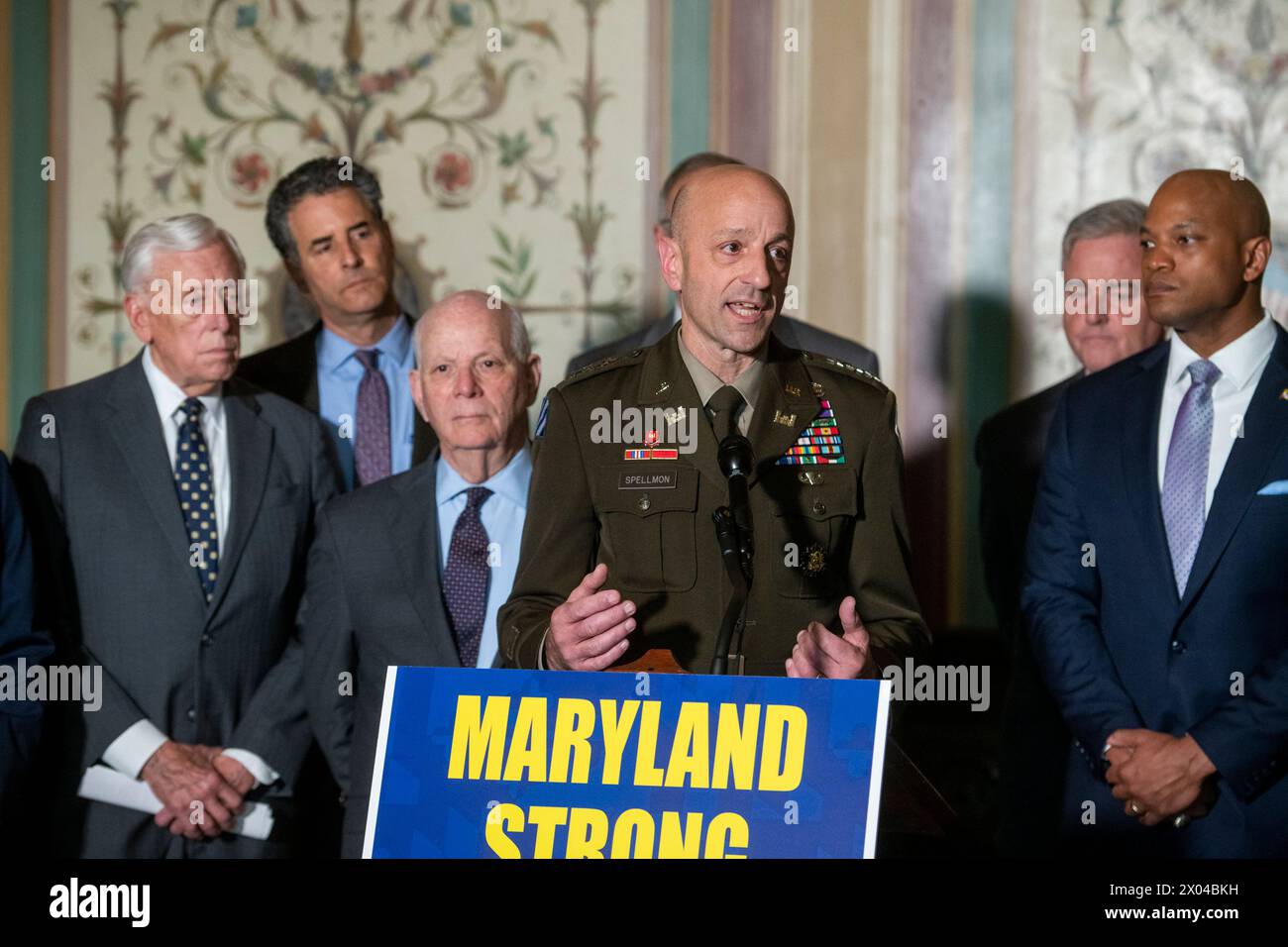 Francis scott key bridge collapse hi-res stock photography and images ...