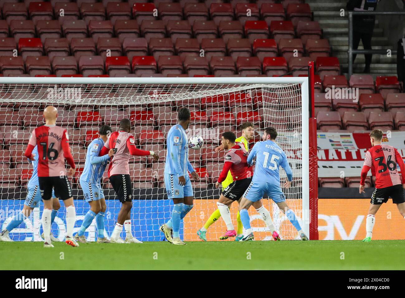 Southampton, UK. 09th Apr, 2024. Southampton forward Che Adams (10 ...