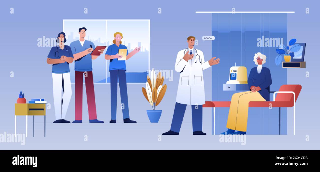 Nurse students training Stock Vector Images - Alamy