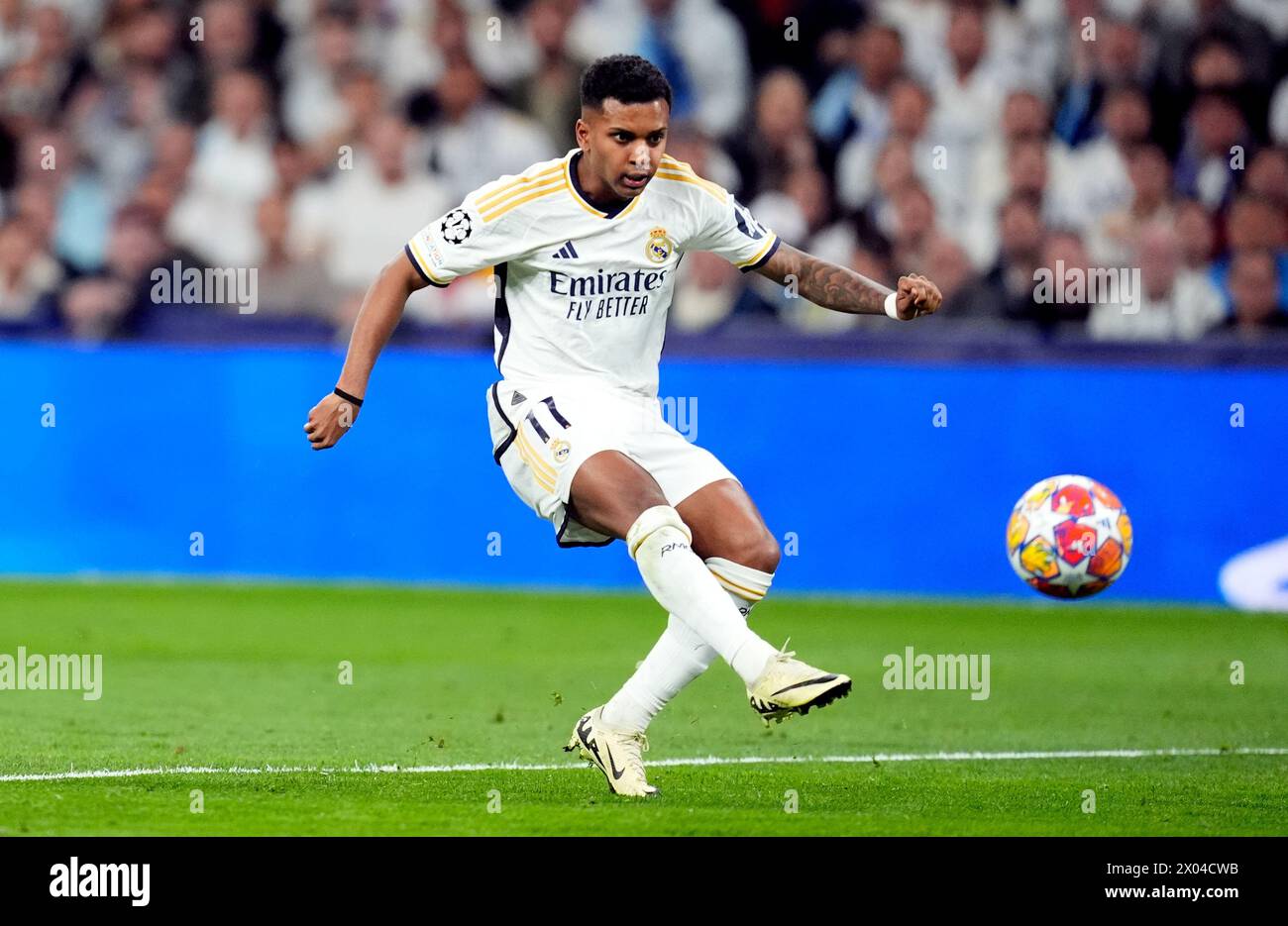 Real Madrid's Rodrygo during the UEFA Champions League quarter-final ...