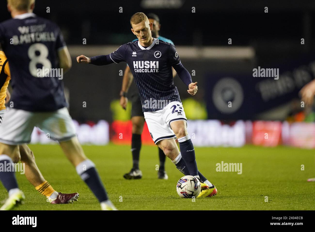 London, UK. 09th Apr, 2024. George Saville of Millwall during the ...
