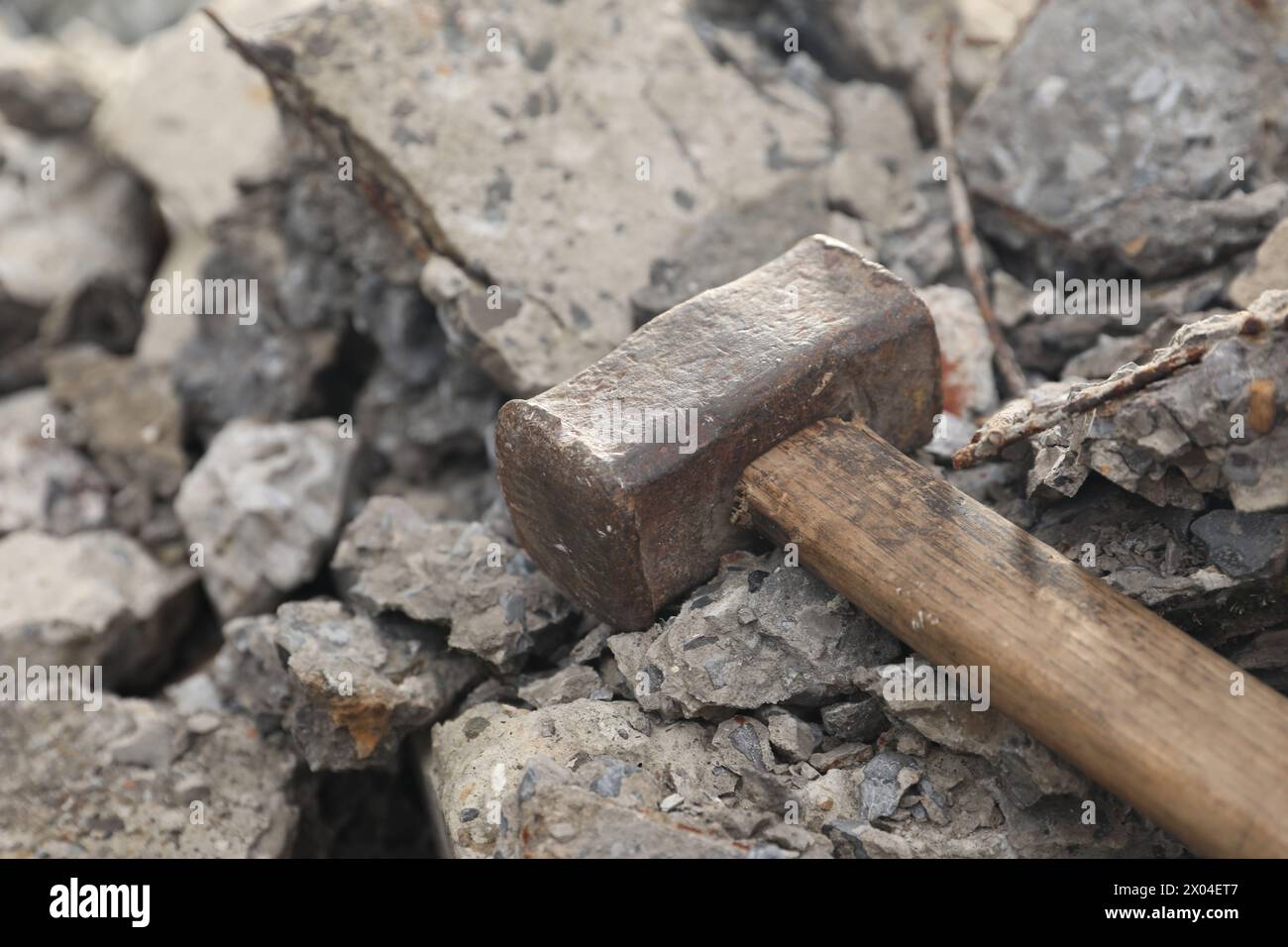 Pile of broken stones hi-res stock photography and images - Alamy
