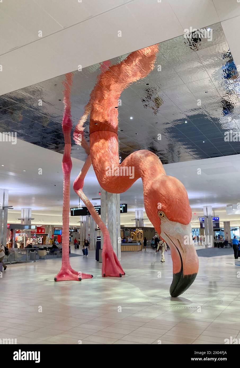 Tampa International Airport's giant pink flamingo statue "Phoebe ...