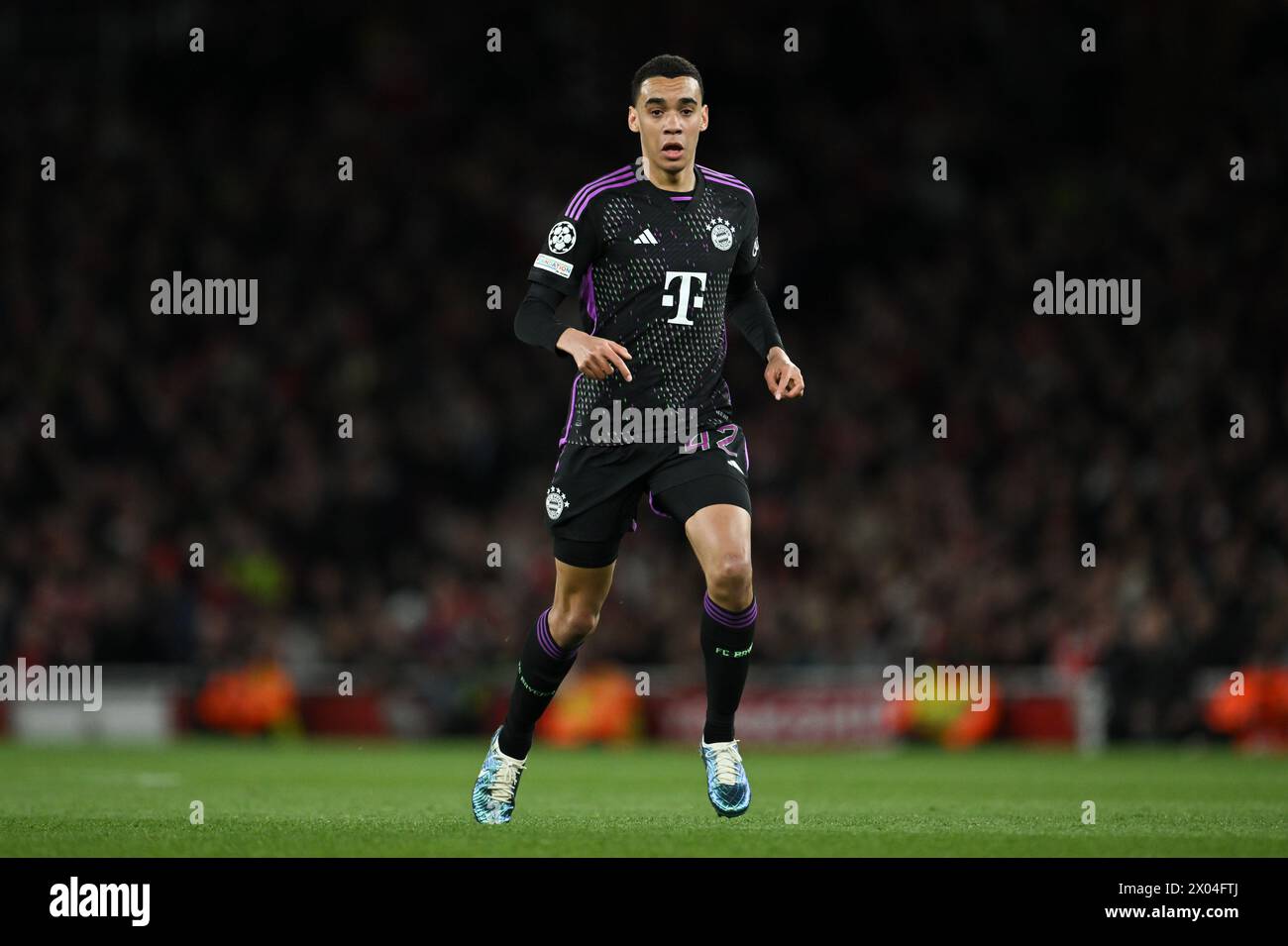 Jamal Musiala of Bayern Munich during the UEFA Champions League Quarter ...