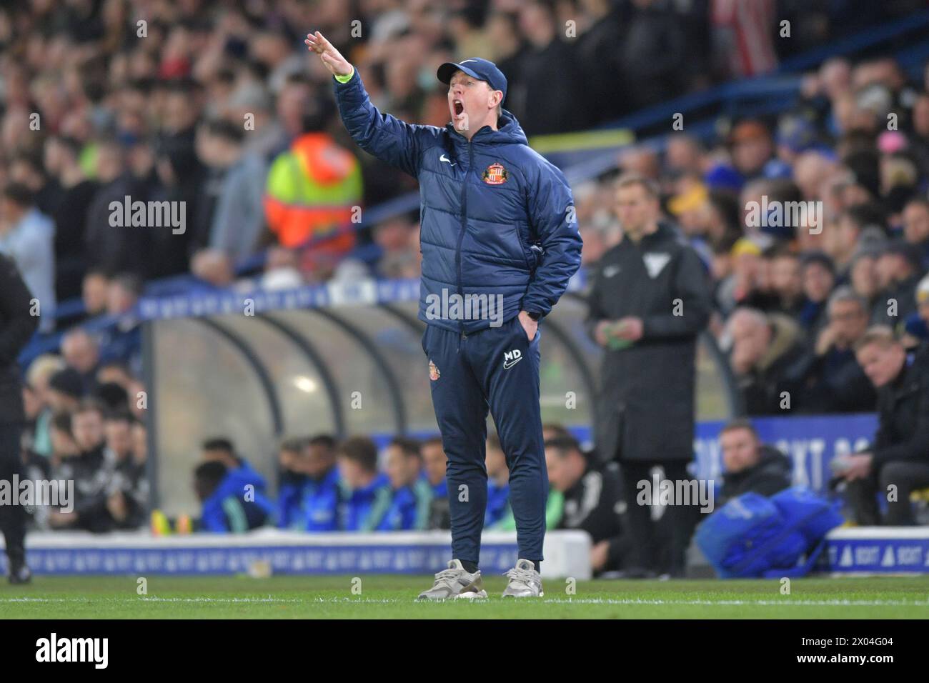 Sunderland's Manager Mike Dodds during the Sky Bet Championship match ...