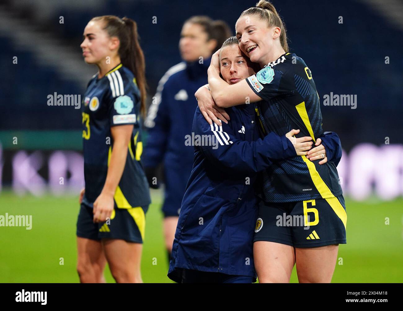 Scotland's Chelsea Cornet (right) following the UEFA Women's Euro 2025 ...