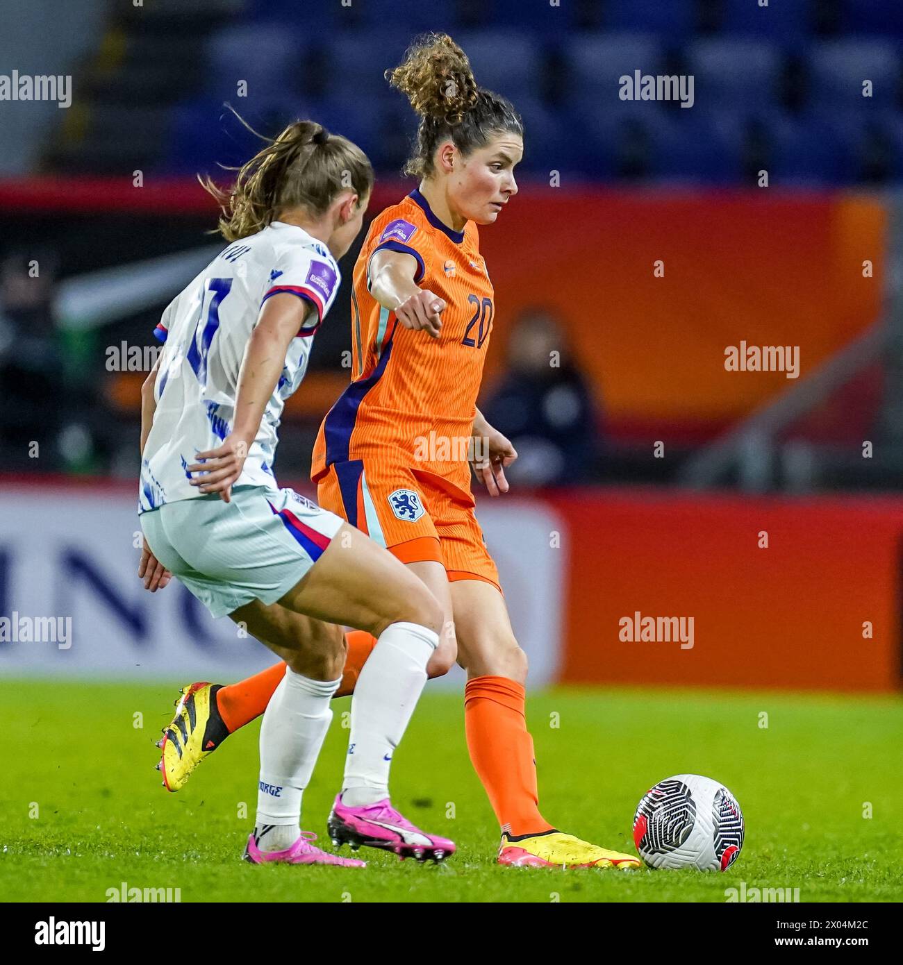 BREDA, NETHERLANDS - APRIL 9: Dominique Janssen of Netherlands is ...