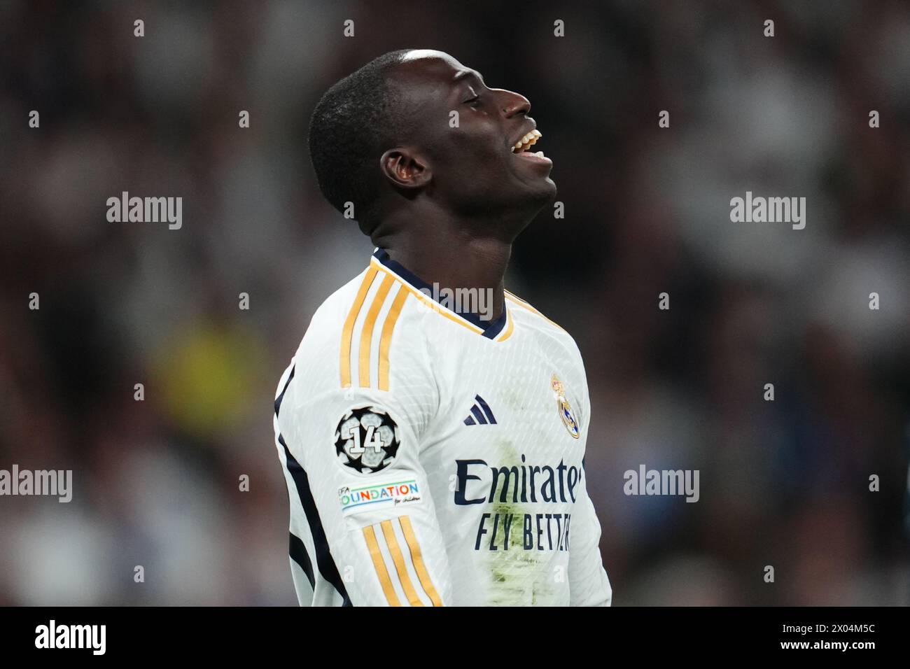 Madrid, Spain. 09th Apr, 2024. Ferland Mendy of Real Madrid during the ...