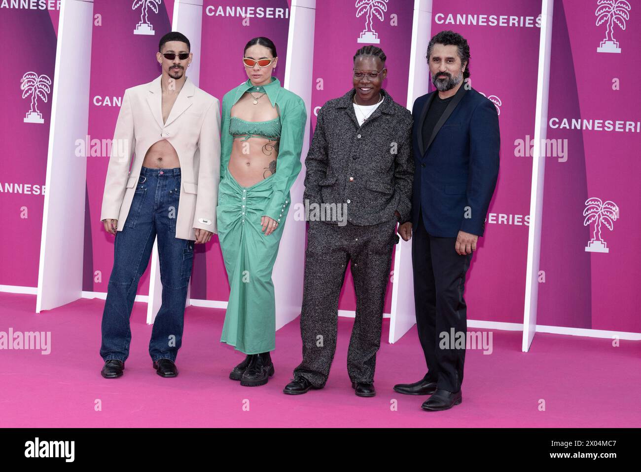 Cannes, France. 09th Apr, 2024. Keiynan Lonsdale, Bernie Van Tiel, Tig ...