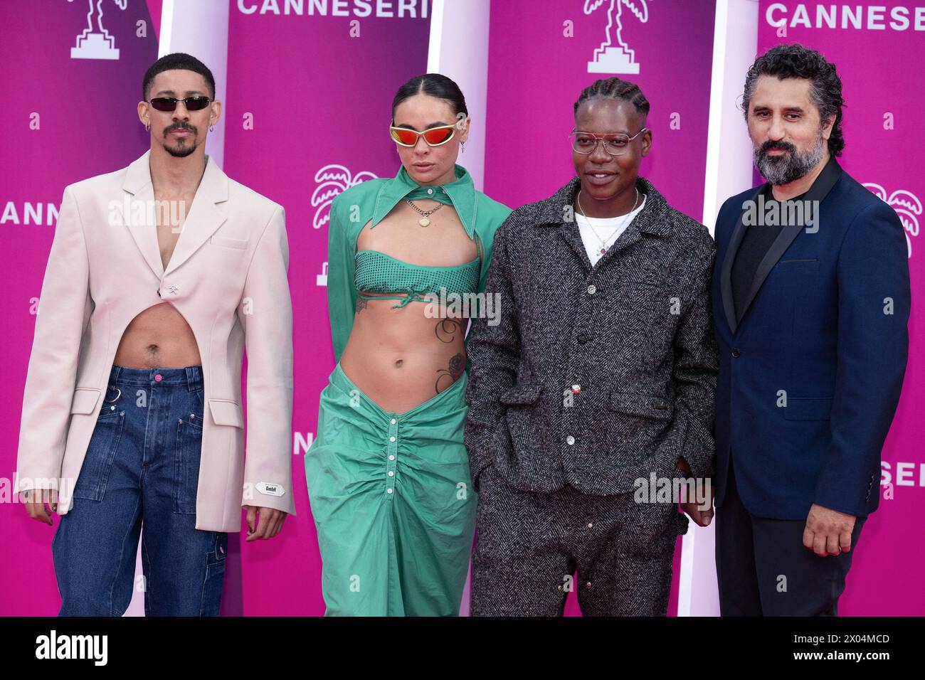 Cannes, France. 09th Apr, 2024. Keiynan Lonsdale, Bernie Van Tiel, Tig ...