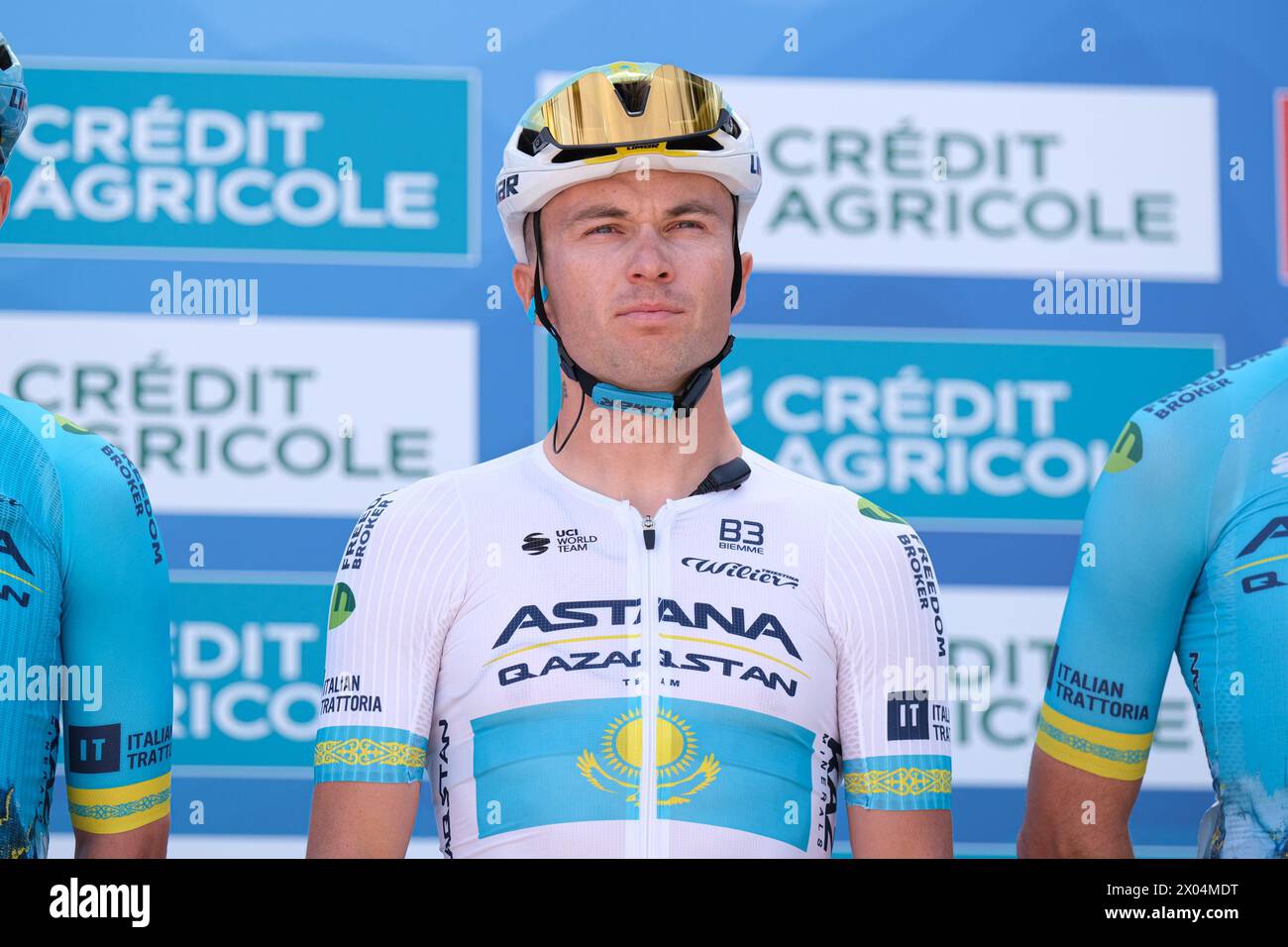 Vasto, Italy. 09th Apr, 2024. Aleksej Lucenko of Astana Qazaqstan Team ...