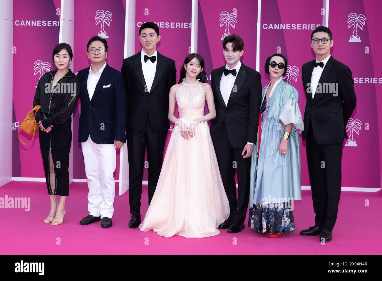 Cannes, France. 09th Apr, 2024. Kim Jin Sung, Lee Lu-da, Robin Deiana ...