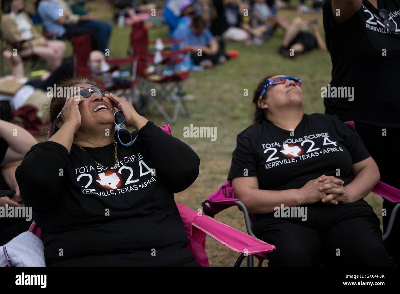 Kerrville, United States of America. 08 April, 2024. Spectators wearing ...