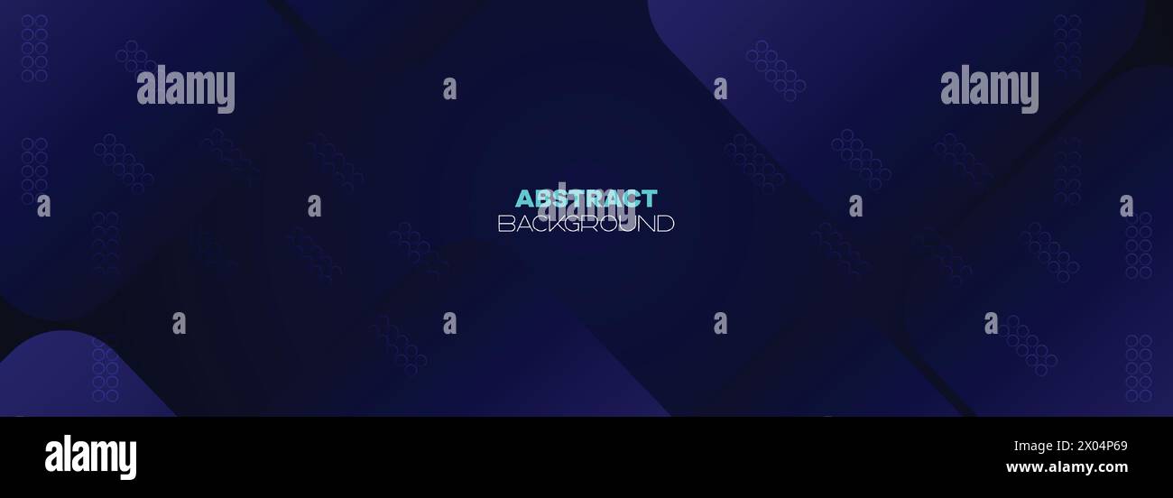 Dark blue, Green abstract banner background with glowing geometric ...