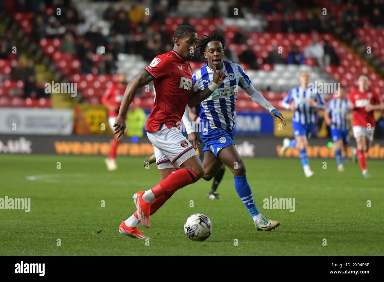 London, England. 9th Apr 2024. Kayne Ramsay of Charlton Athletic during ...