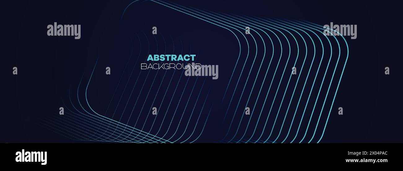 Dark blue, Green abstract banner background with glowing geometric ...