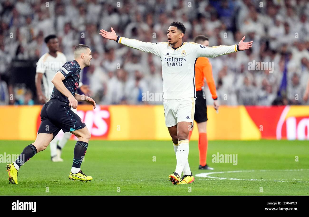 Real Madrid's Jude Bellingham during the UEFA Champions League quarter ...