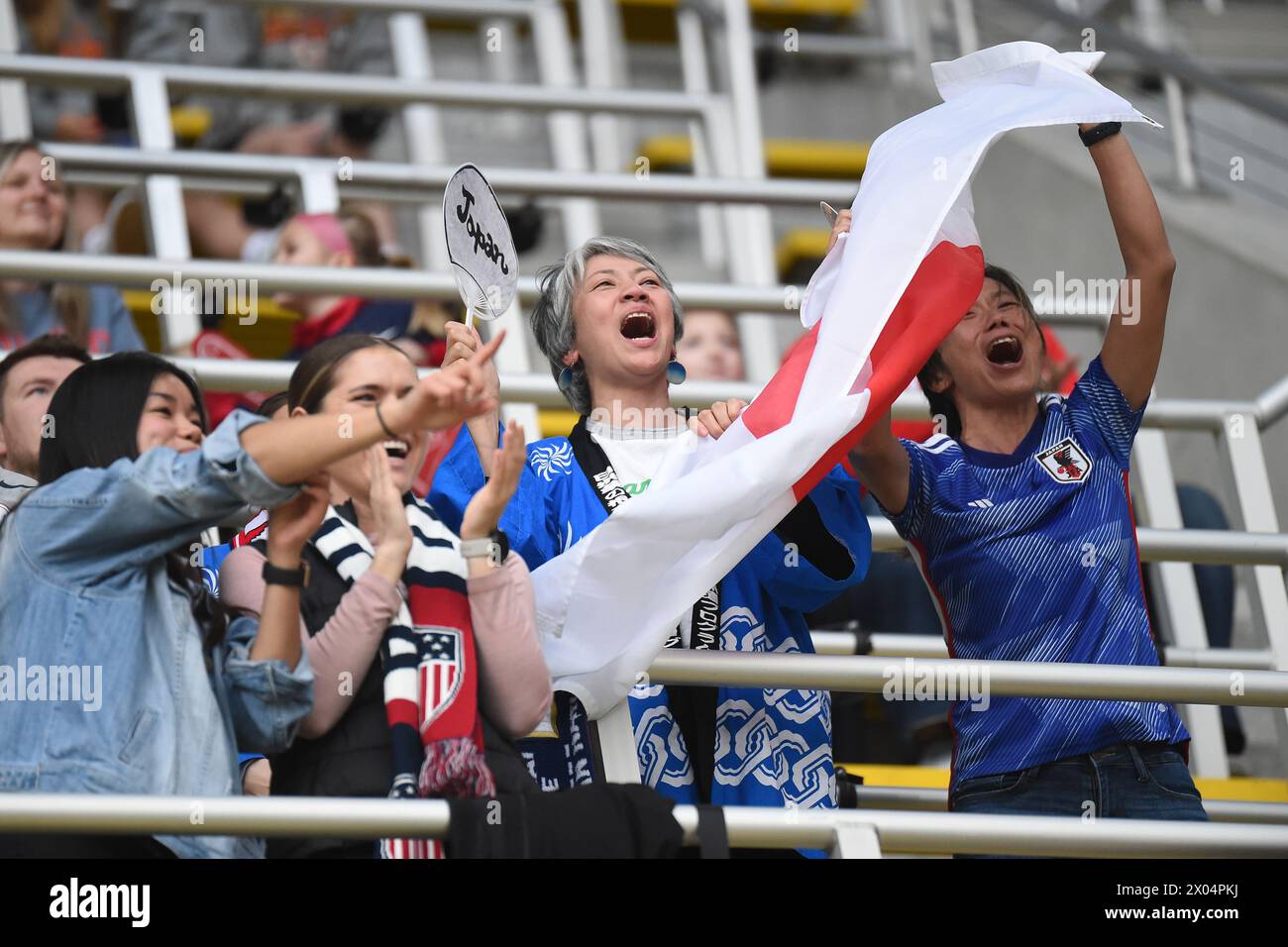 Columbus, Ohio United States. 9th April, 2024. Japanese fans celebrate ...