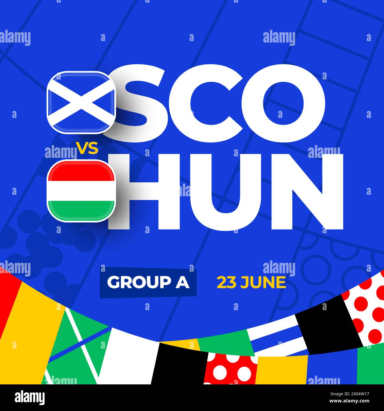 Scotland vs Hungary football 2024 match versus. 2024 group stage ...