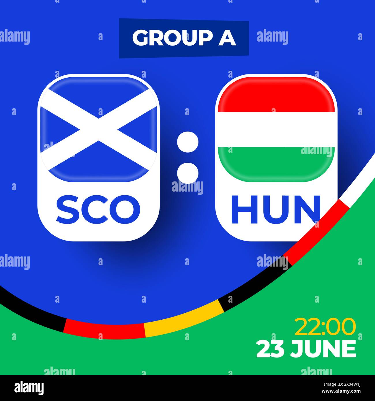 Scotland vs Hungary football 2024 match versus. 2024 group stage ...