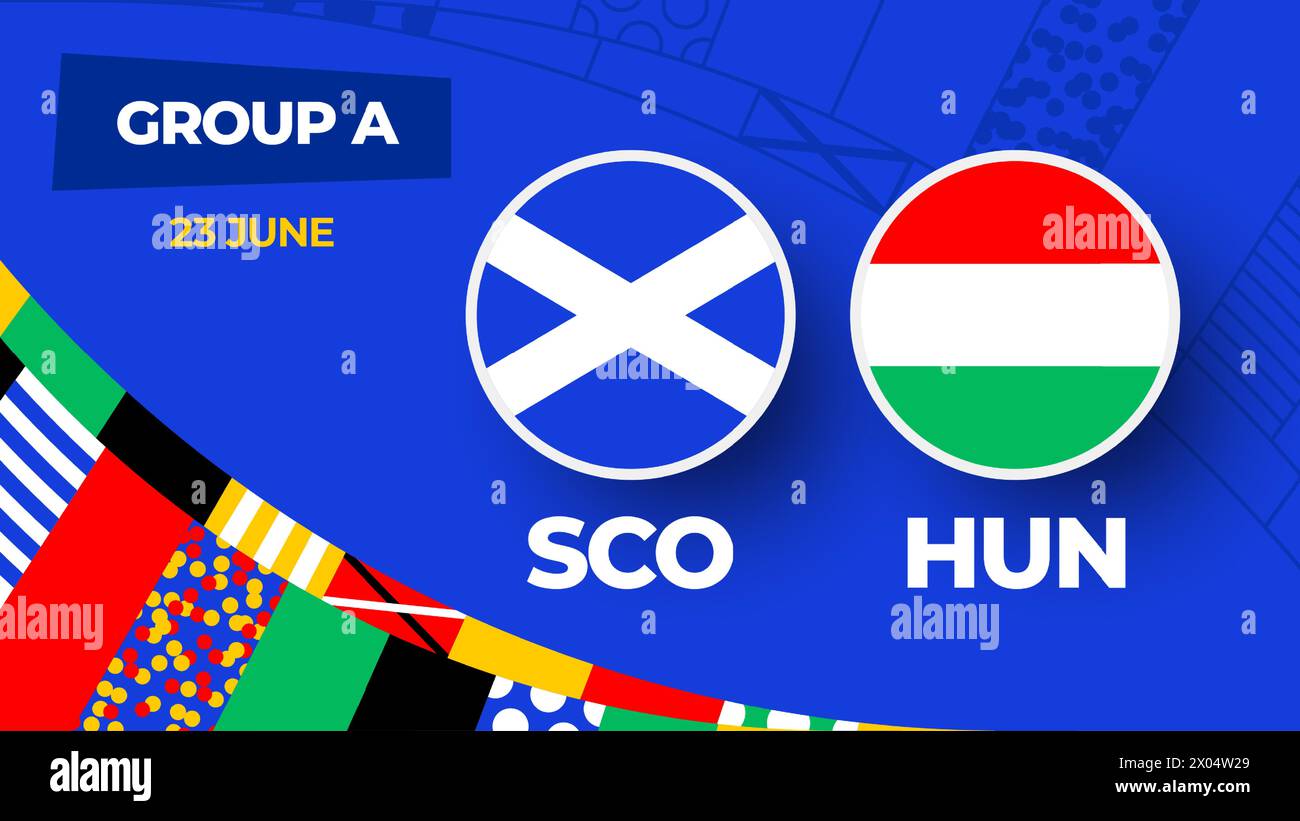 Scotland vs Hungary football 2024 match versus. 2024 group stage ...