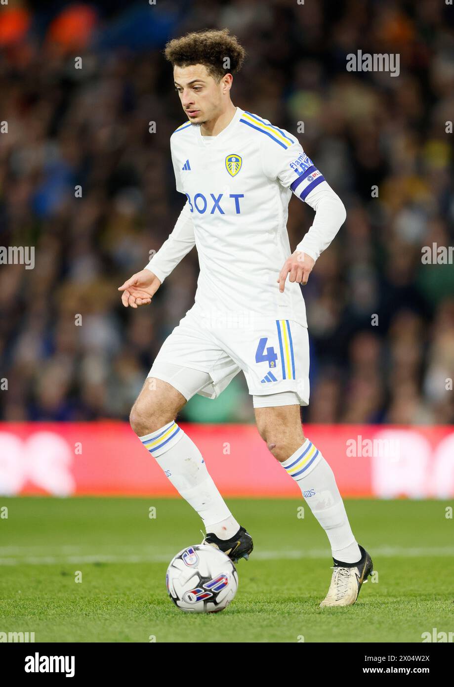 Leeds United's Ethan Ampadu during the Sky Bet Championship match at ...