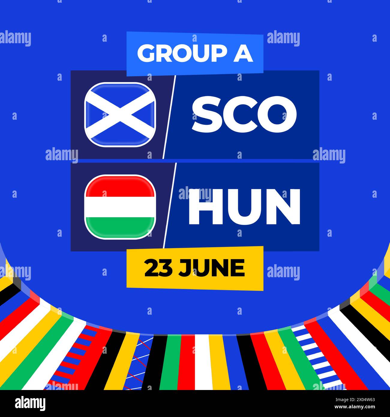 Scotland vs Hungary football 2024 match versus. 2024 group stage ...