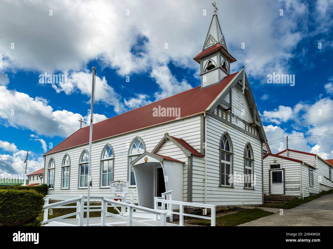 St Mary's Catholic Church, Stanley, Falkland Islands, Saturday ...