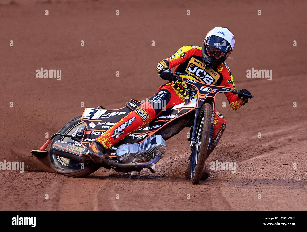 National Speedway Stadium, Manchester on Monday 8th April 2024. Sam ...