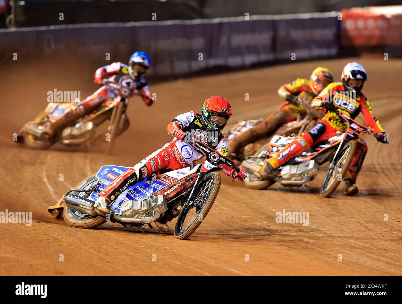 National Speedway Stadium, Manchester on Monday 8th April 2024. Dan ...