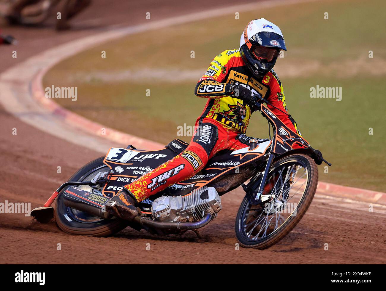 National Speedway Stadium, Manchester on Monday 8th April 2024. Sam ...