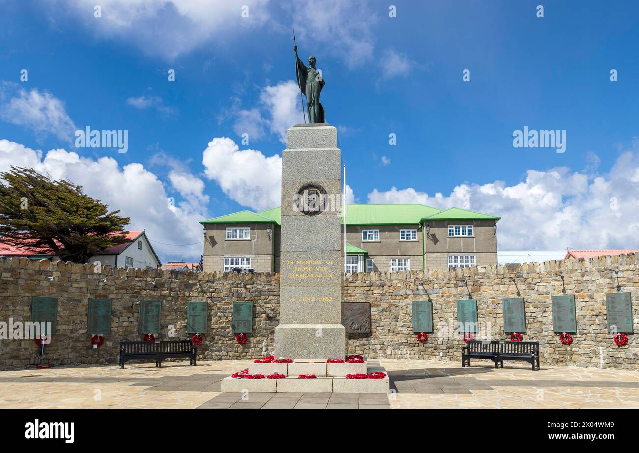 1982 Liberation Memorial, Stanley, Falkland Islands, Saturday, December ...