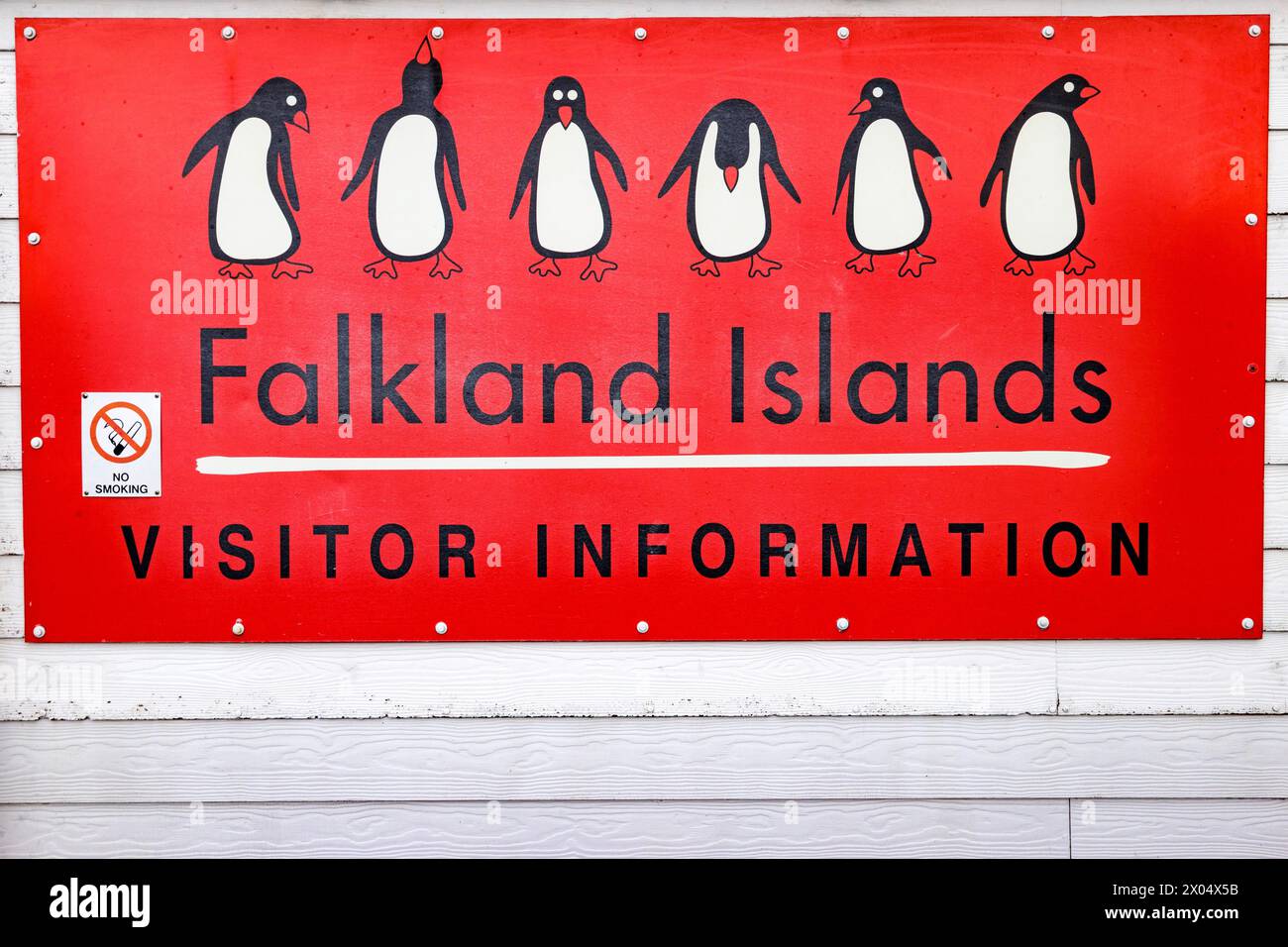 Visitor Information Sign, Stanley, Falkland Islands, Saturday, December ...