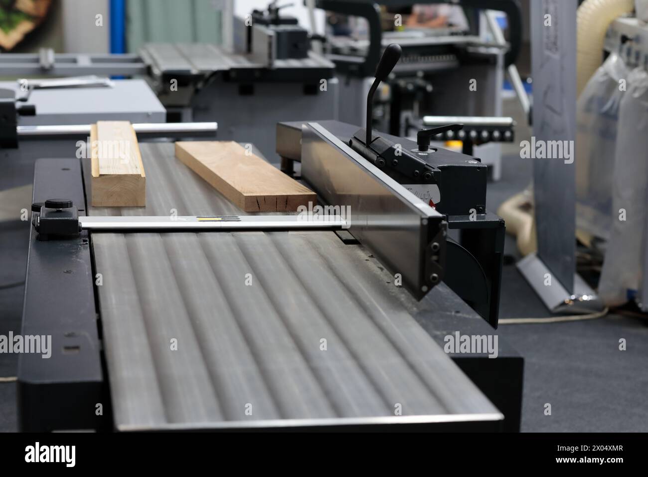 Wood cutting table circular saw machine. Sliding table saw in ...