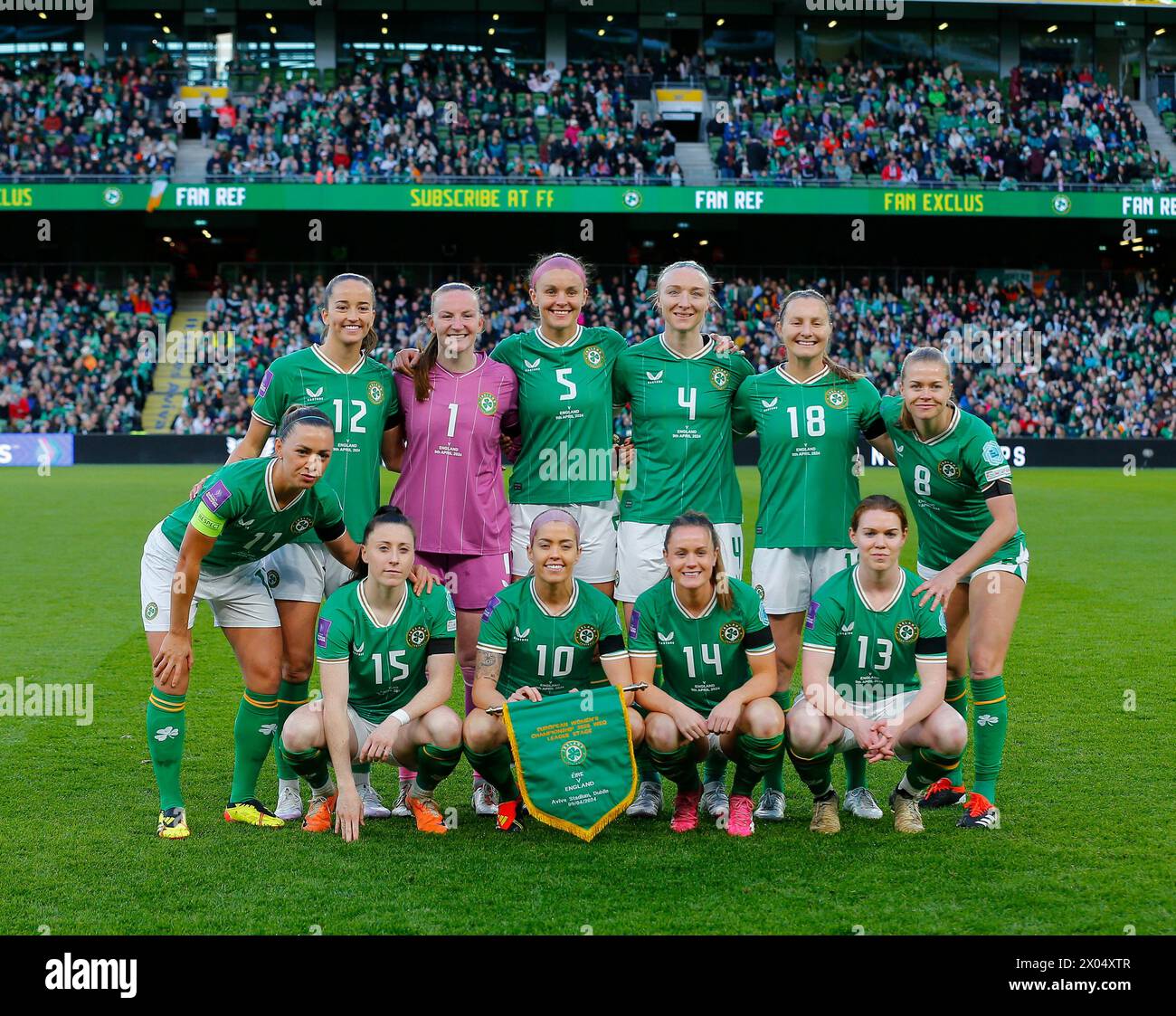 Aviva Stadium, Dublin, Ireland. 9th Apr, 2024. International Football ...