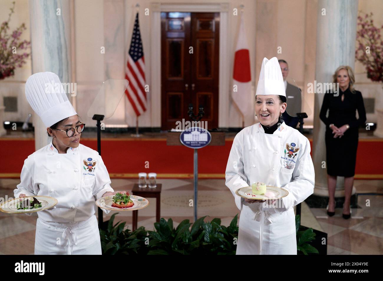 White House Executive Chef Cris Comerford and Executive Pastry Chef ...