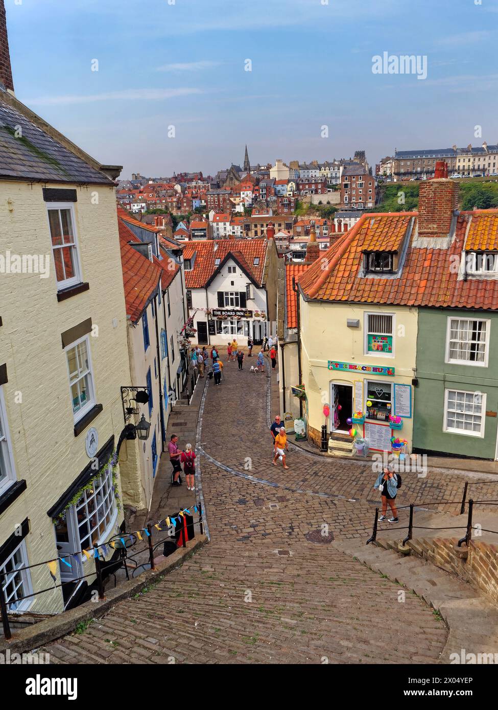 UK, North Yorkshire, Whitby Town from Church Lane Stock Photo - Alamy