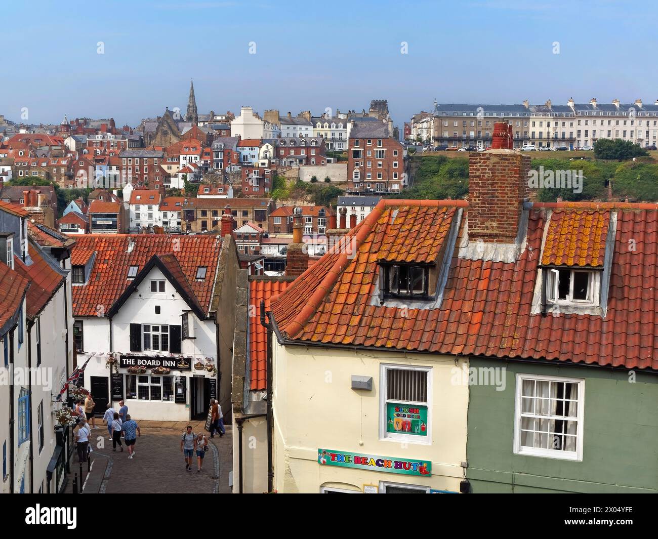 UK, North Yorkshire, Whitby Town from Church Lane Stock Photo - Alamy