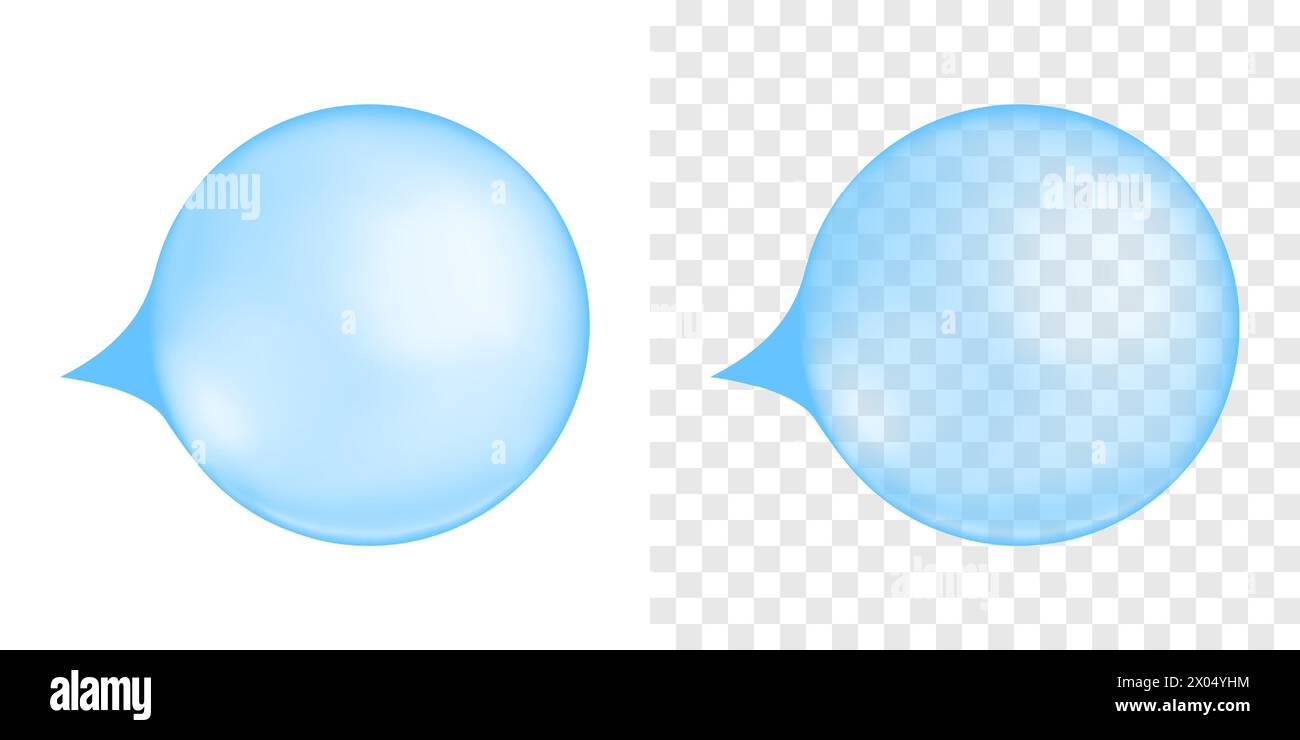 Inflated blue bubble gum. Chewing bubblegum ball isolated on ...