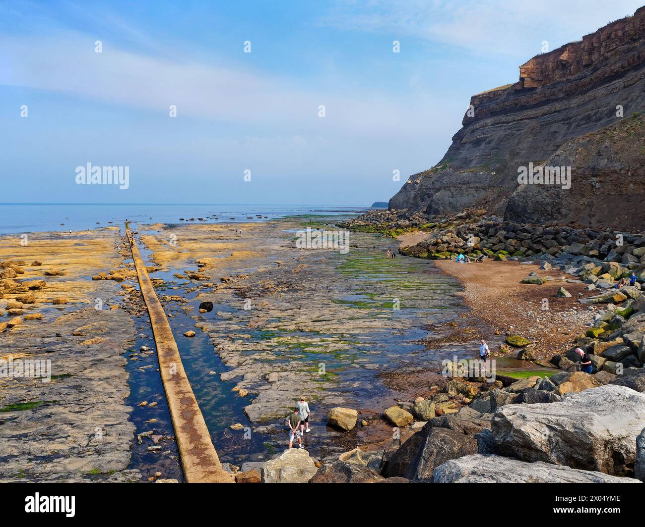 UK, North Yorkshire, Whitby, East Cliff Beach Stock Photo - Alamy