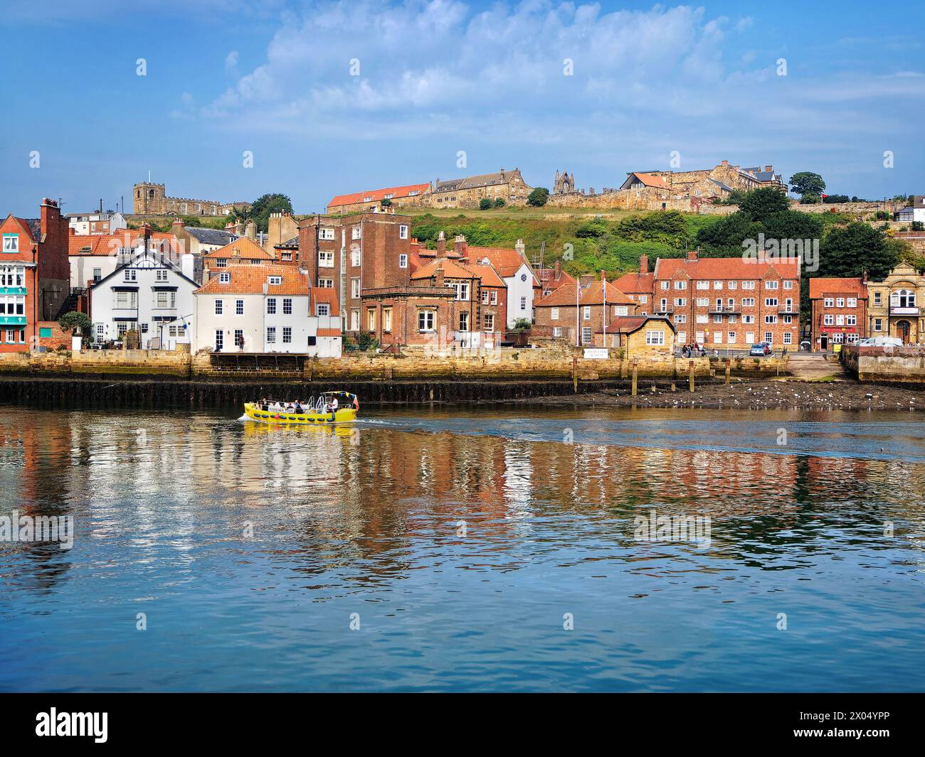 UK, North Yorkshire, Whitby Harbour and River Esk Stock Photo - Alamy